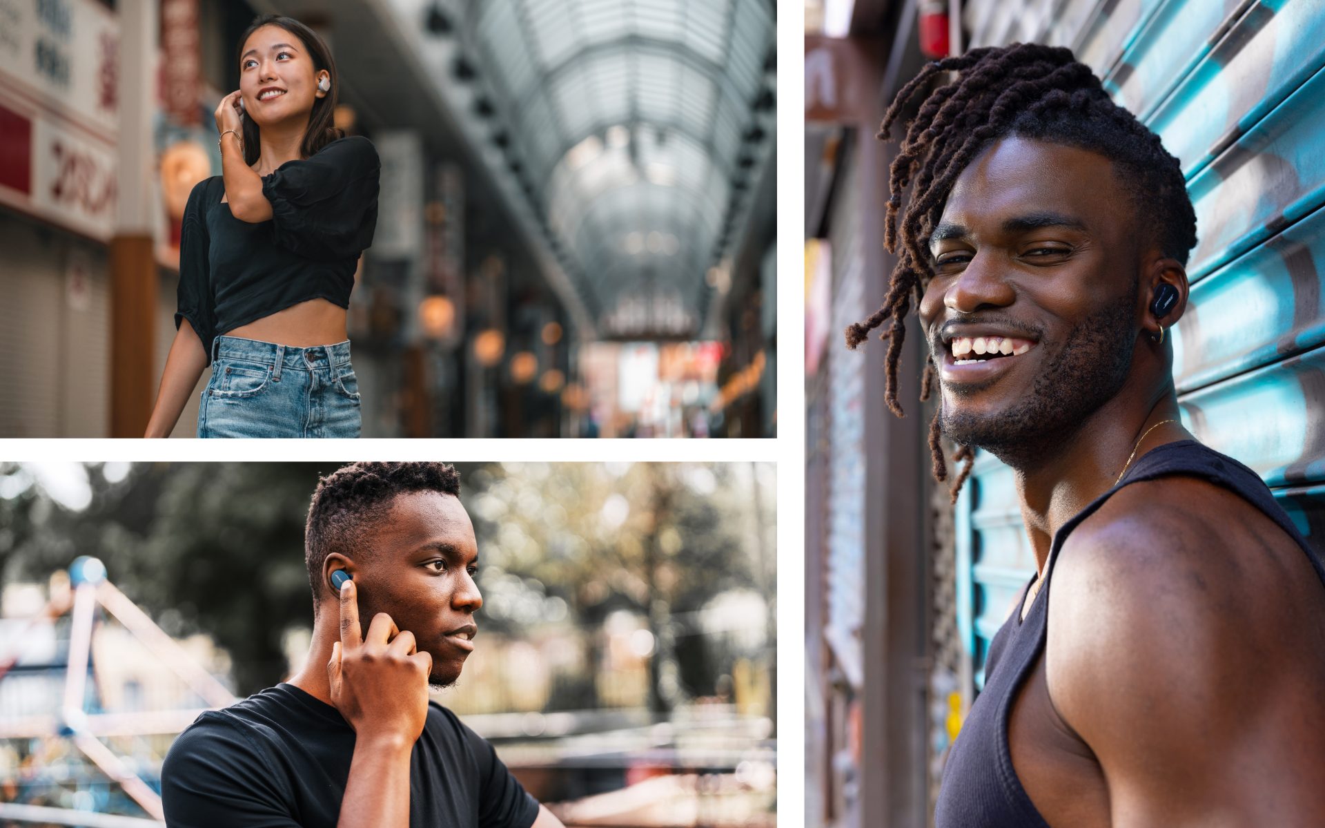 Slik kontrollerer du Bose trådløse ørepropper: Sveip, berør og trykk | Bose