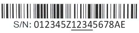 Serial number overlay