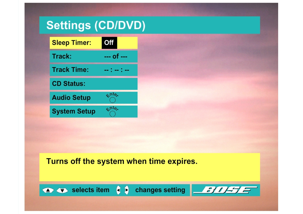 using-the-settings-menu