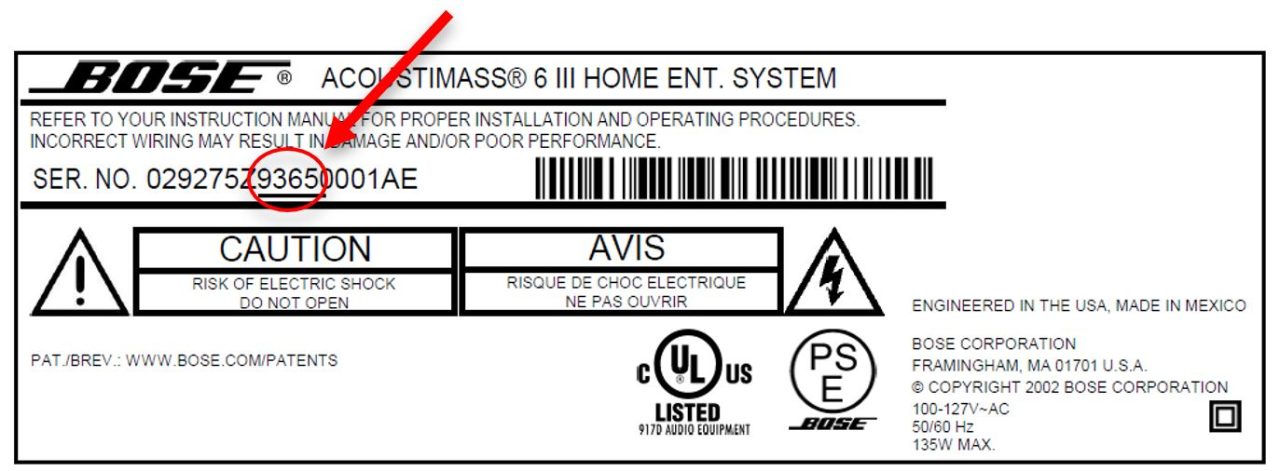 Bass module recall | Safety information | Bose